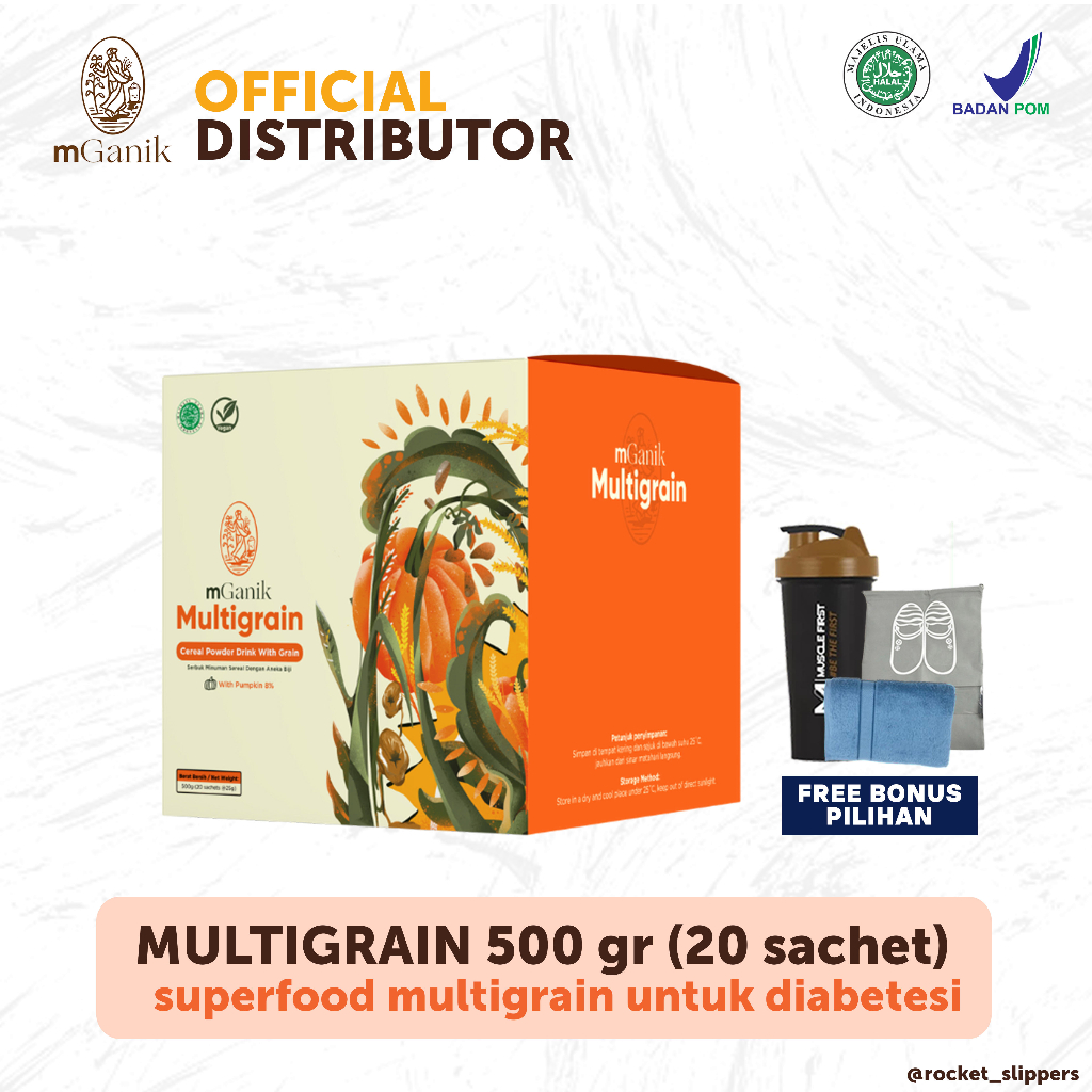 Jual Mganik Multigrain 500 Gram 20 Sachet M ganik M-Ganik Minuman ...