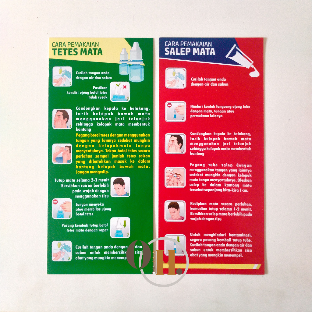 Jual Flyer Cara Pakai Obat Tetes Mata - Cara Pakai Salep Mata - Flyer ...