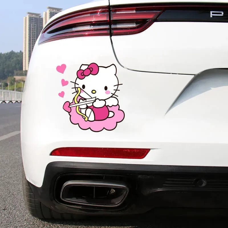 Jual stiker sticker print & cut hello kitty arrow variasi body mobil ...