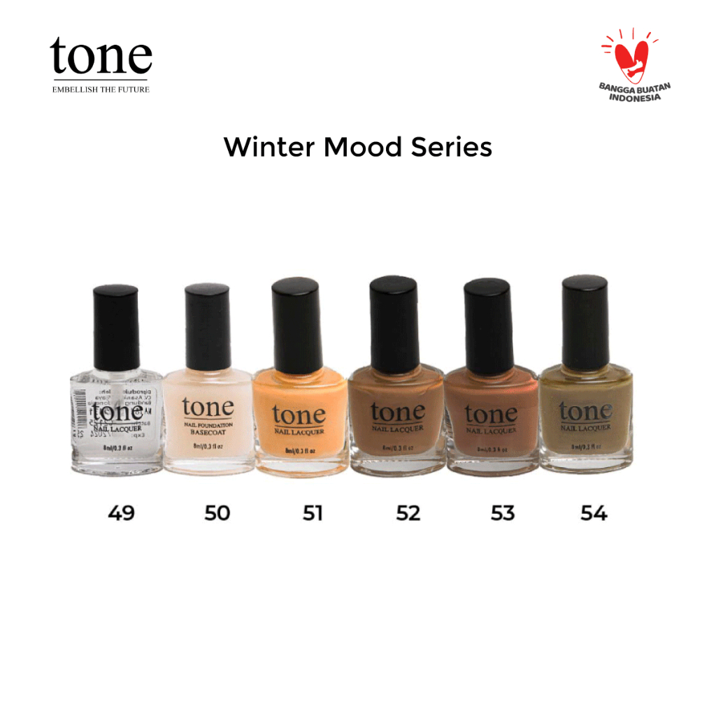 Jual Tone Nail Lacquer Winter Mood 49-54 | Cat Kuku | Nail Polish ...