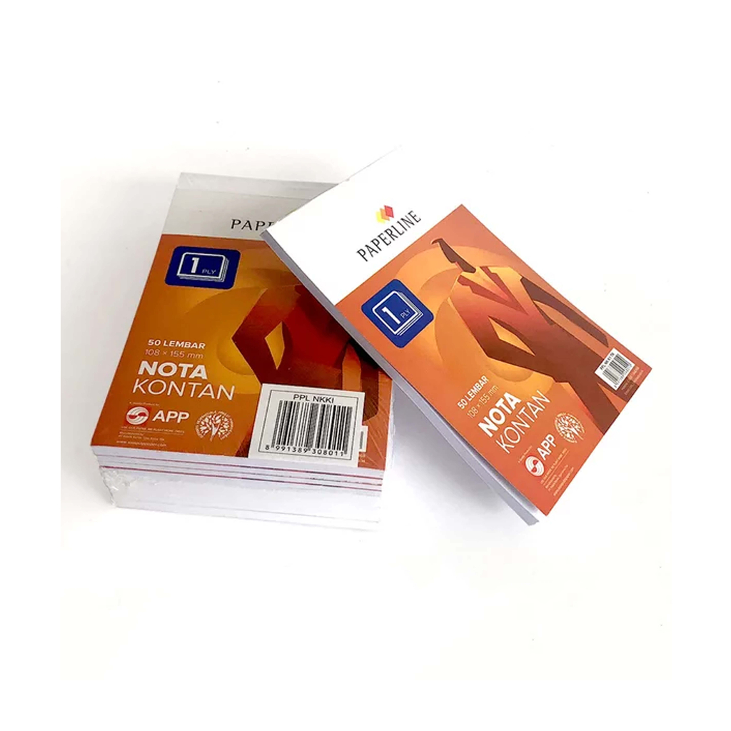 Jual Nota Kontan Paperline Kecil 1 PLY / 2 PLY NCR / 1 pack (Isi 10 ...