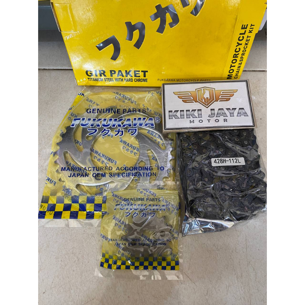 Jual GEAR SET JUPITER MX NEW FUKUKAWA GIR SET DEPAN BELAKANG | Shopee ...