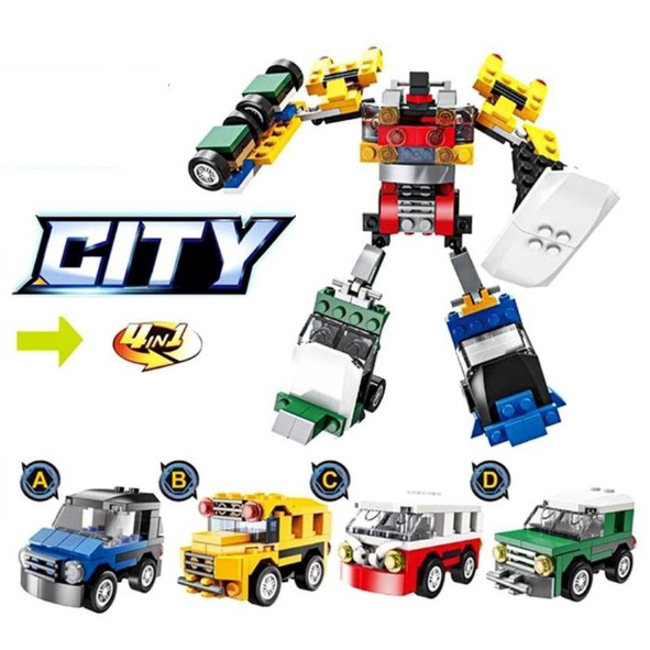 Jual Mainan Bricks Robot Autobot Transformers Mobil Creator Blocks DIY ...