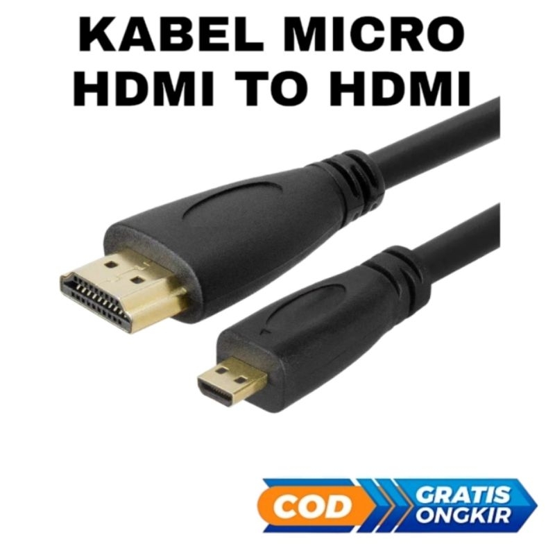 Jual KABEL MICRO HDMI TO HDMI 1.5 METER | Shopee Indonesia
