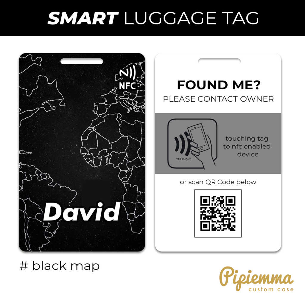 Jual Luggage Tag Gantungan Koper NFC Travelling Smart Bisa Tap atau ...