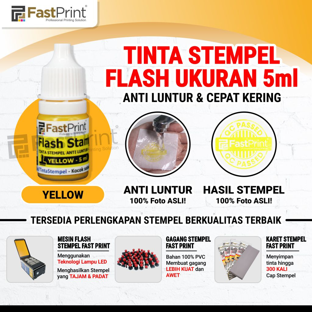 Jual Fast Print Tinta Stempel Flash 5 ML | Shopee Indonesia