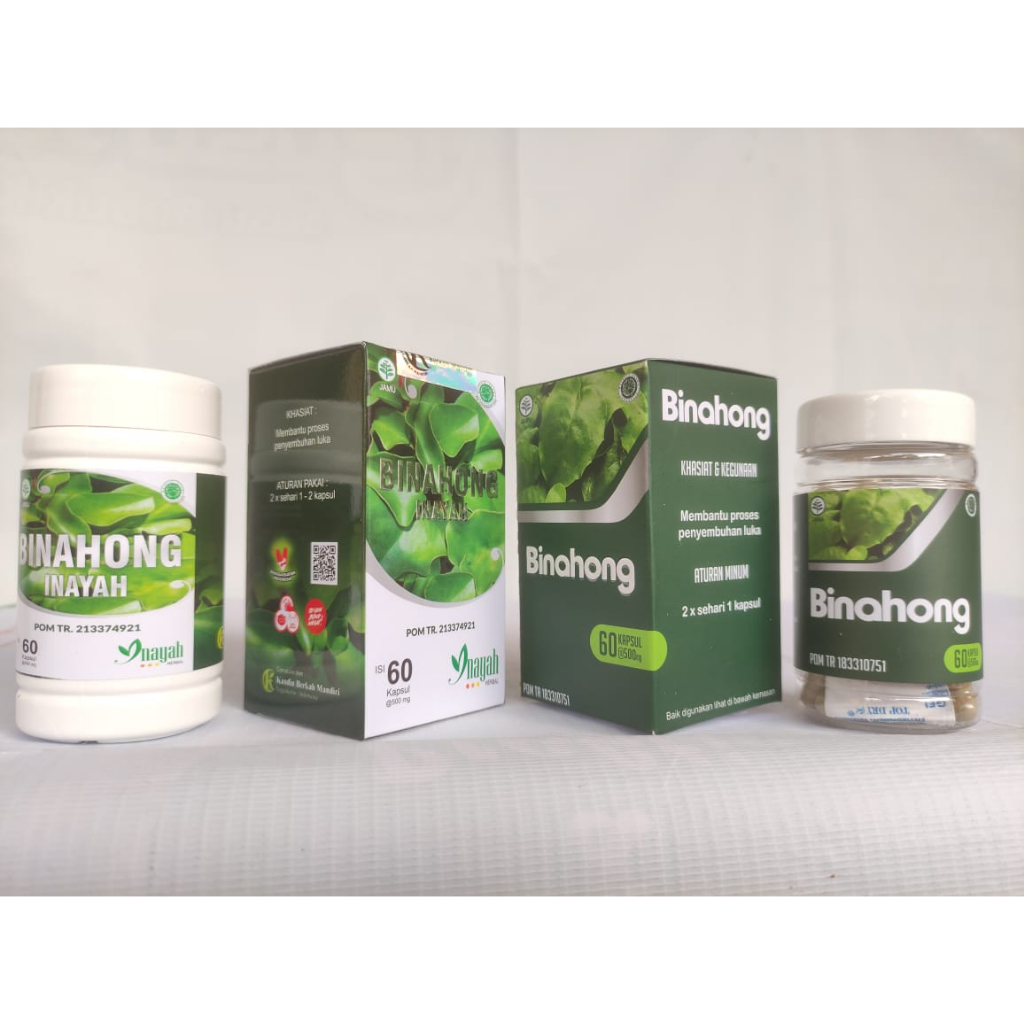 Jual Kapsul Ekstrak Daun Binahong 60 kpsl untuk Mengobati Luka | Shopee Indonesia