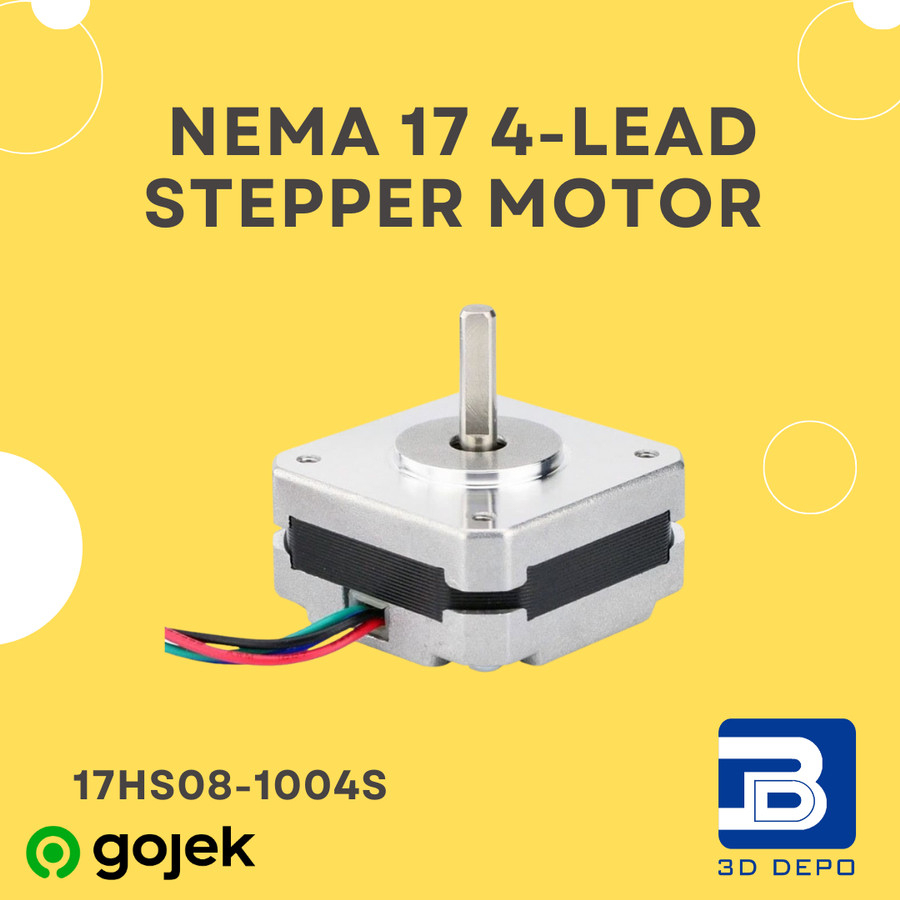 Jual Nema 17 4-Lead Stepper Motor 20mm 17HS08-1004S for 3D Printer | Shopee Indonesia
