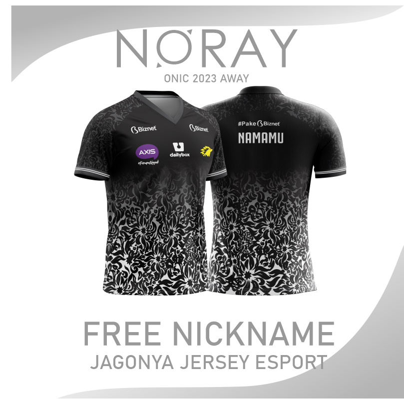 Jual Jersey Onic Esports Terbaru 2023 Pro Edition M4 Away Custom Nama ...