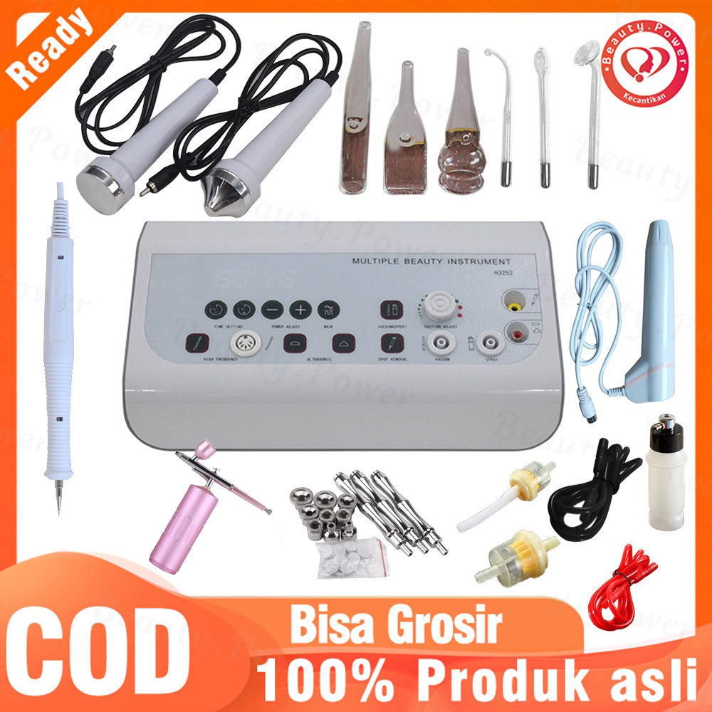Jual Alat Perawatan Kulit Wajah alat facial basic 5in1/7in1 multiple detox hf acne oxygen spray ...