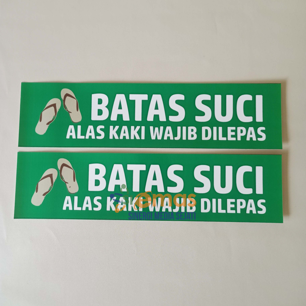 Jual Stiker tempat Wudhu, Sticker Batas Suci | Batas Suci di Masjid ...