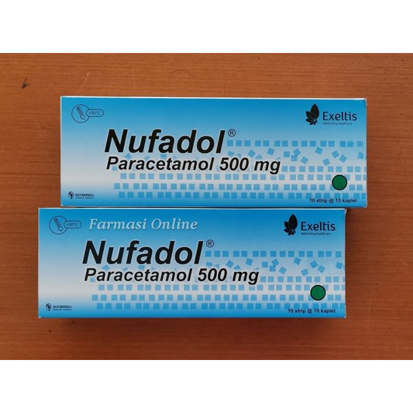 Jual Nufadol Paracetamol 500 mg Box isi 100 Tablet | Shopee Indonesia