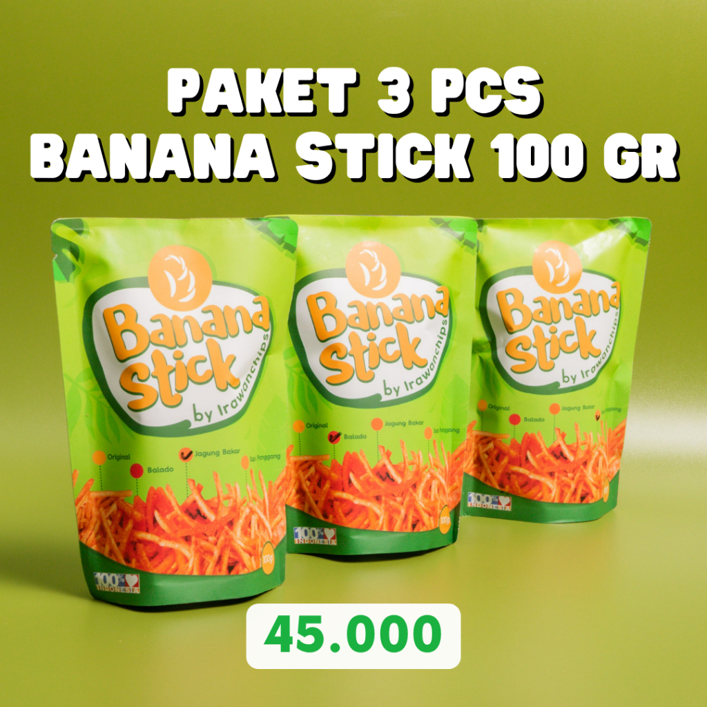Jual Paket 3 Pcs Banana Stick 100 gr | Shopee Indonesia
