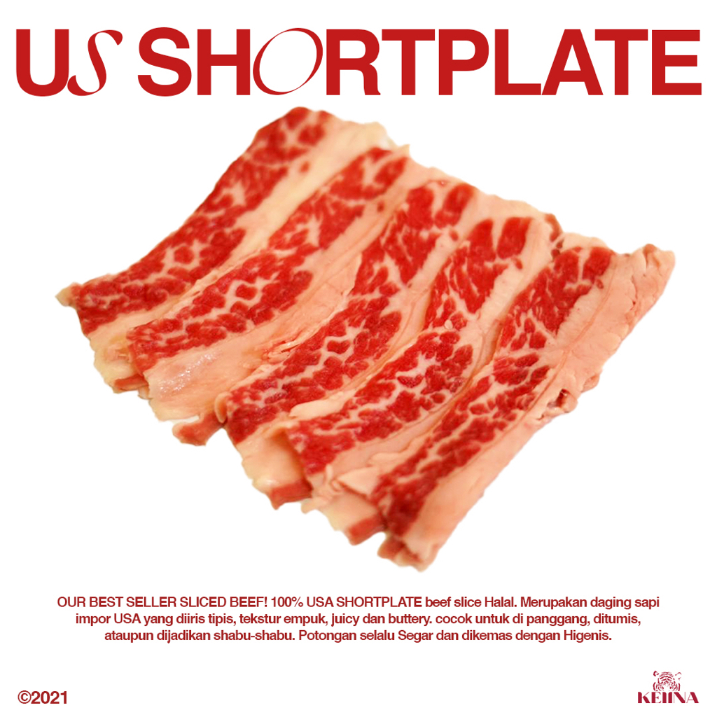 Jual Daging Sapi Beef US Shortplate Slice Sukiyaki Yakiniku | Shopee ...