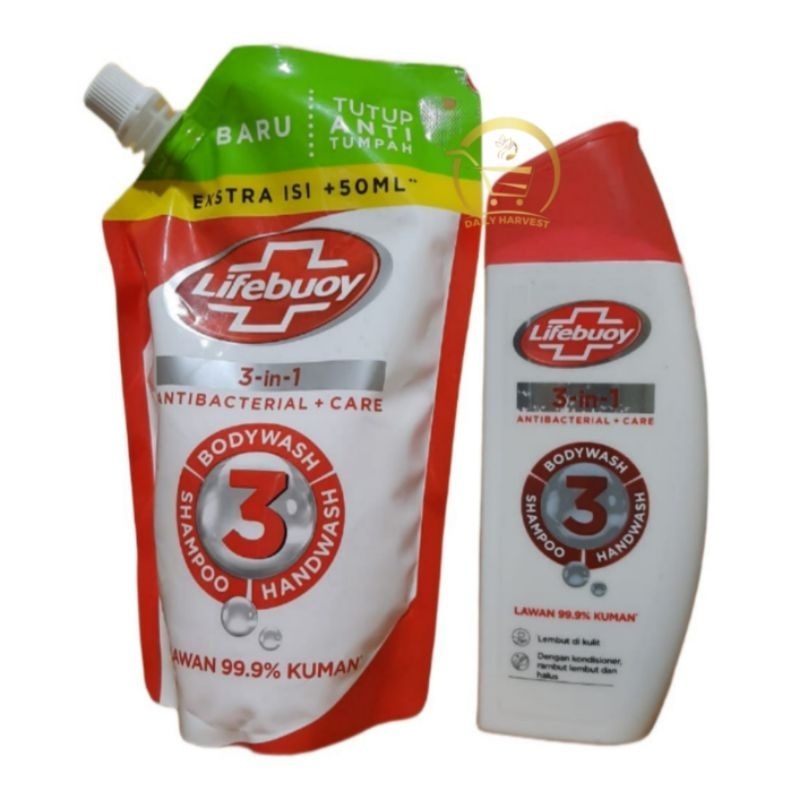 Jual Lifebuoy 3 in 1 450 ml botol 300 ml | Shopee Indonesia