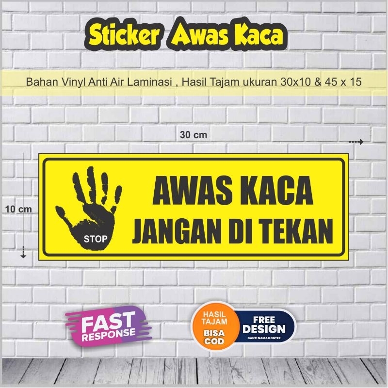 Jual Sticker Awas jangan di tekan | Shopee Indonesia