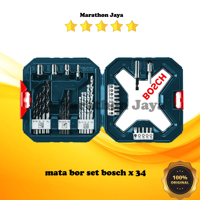 Jual Bor listrik Bosch GBM 400 bor 10 mm besi kayu + X line 33 set ...