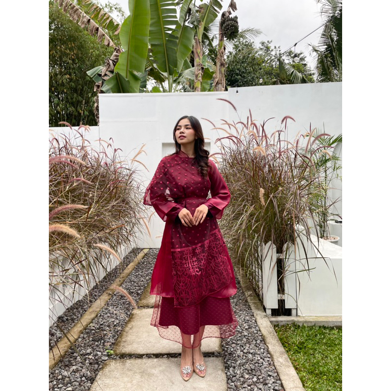 Jual Ethnic set Maroon ( Carousel ) | Shopee Indonesia