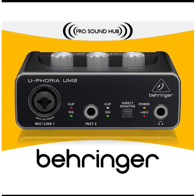 Jual BEHRINGER UM2 UM-2 UM 2 Soundcard 2 channel untuk Mic dan ...