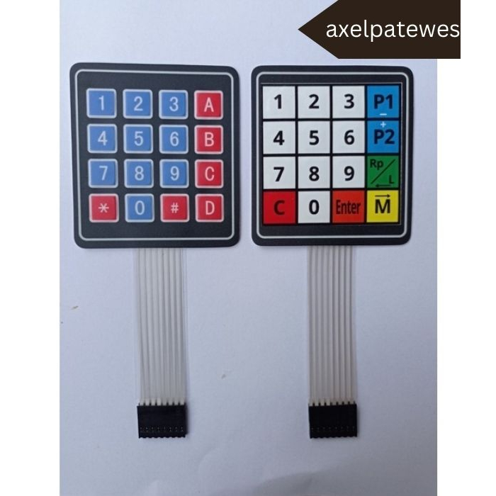 Jual Tombol Membrane Keypad For Arduino 4x4 Untuk Pertamina Pom Mini ...