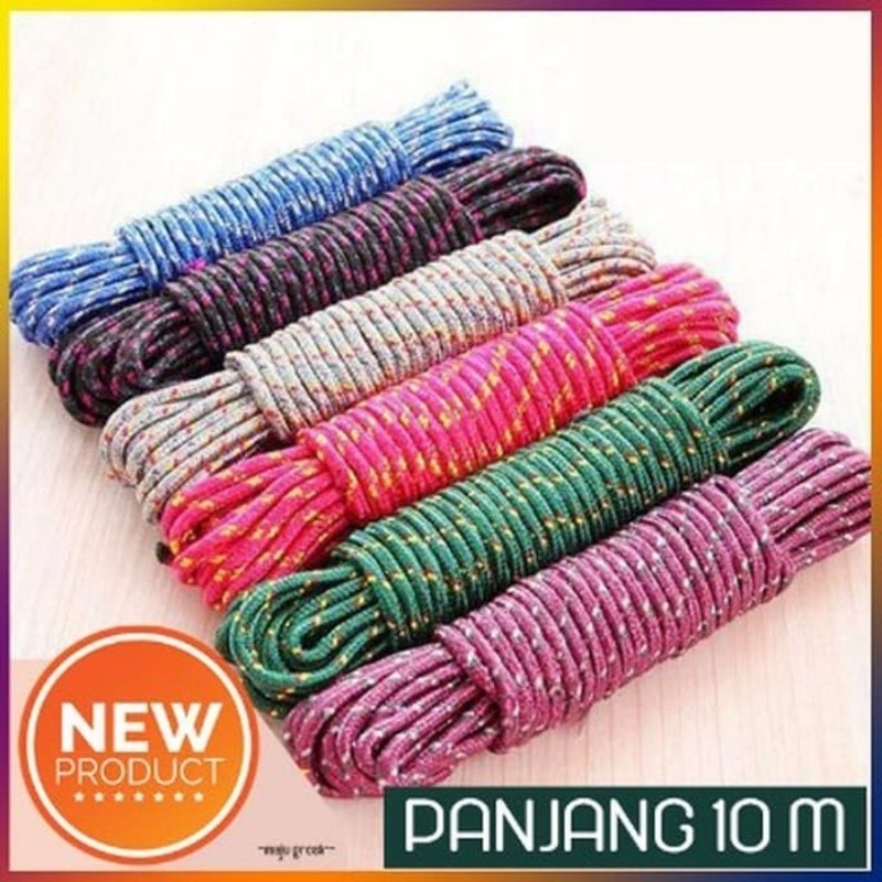 Jual MH80TALI JEMURAN SERBAGUNA TALI JEMURAN NILON 10 METER TALI ANTI ...