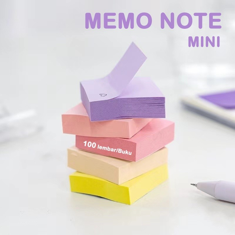 Jual Sticky note warna Makaron Kotak Kecil Stik Mini Koyak Indeks N ...