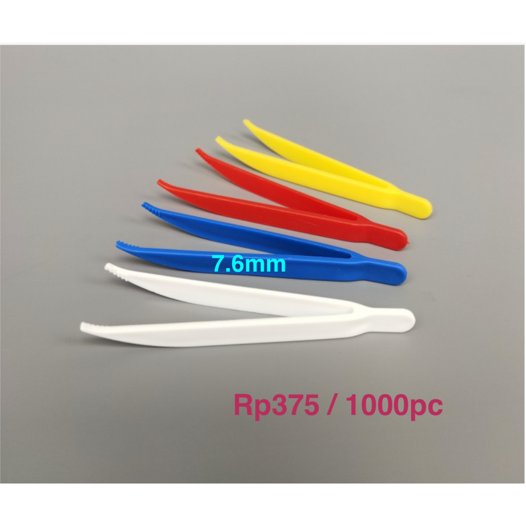 Jual Penjepit Plastik untuk kosmetik Capit mini Kids Tweezer Pinset ...