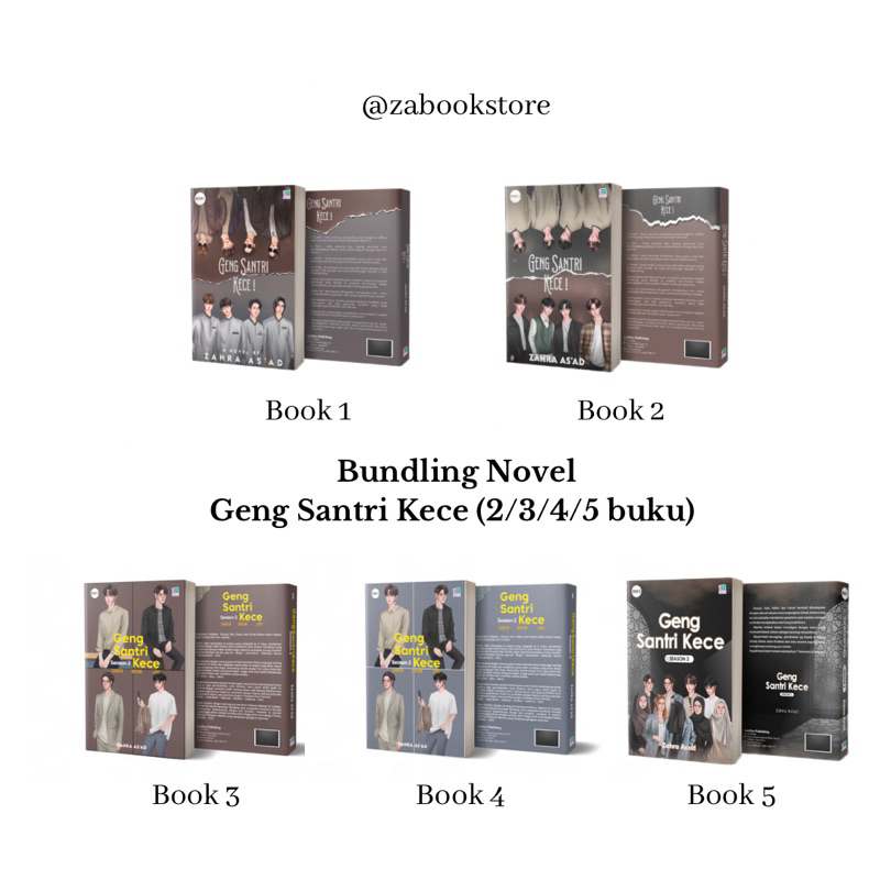 Jual Bundling Novel Geng Santri Kece (2/3/4/5 buku). Lebih hemat ...