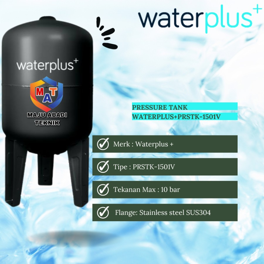 Jual Pressure Tank Vertical WATERPLUS 50 Liter PRSTK-0501V Pressure Tank | Shopee Indonesia