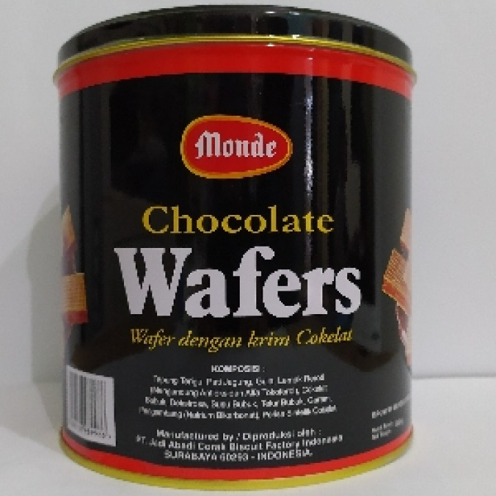 Jual MONDE Chocolate Wafers Kaleng coklat biskuit 600gr | Shopee Indonesia
