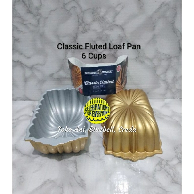 Jual Nordic Ware 81677 Classic Fluted Loaf Pan 6 Cups , 13x20.5cm H 7 ...