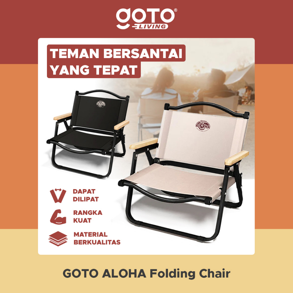 Jual Goto Aloha Folding Chair Kursi Lipat Camping Piknik Mancing ...