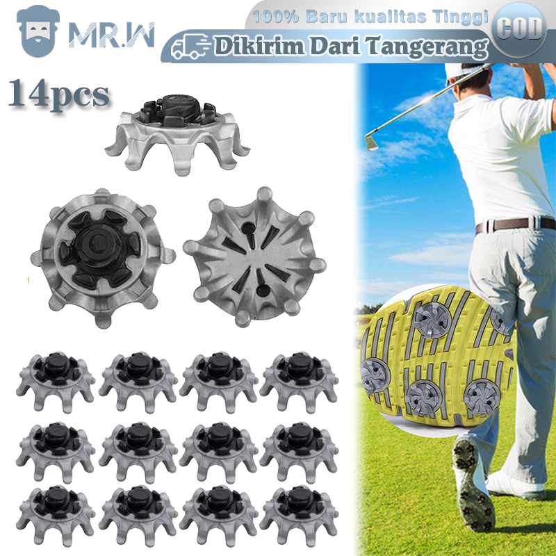 Jual Golf Shoes Spike 14pcs Spike Sepatu Golf Anti Slip Fast Twist ...