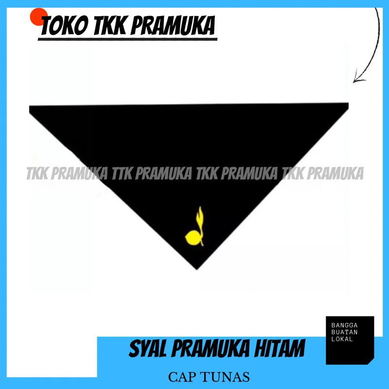 Jual Syal hitam pramuka cap tunas | Shopee Indonesia