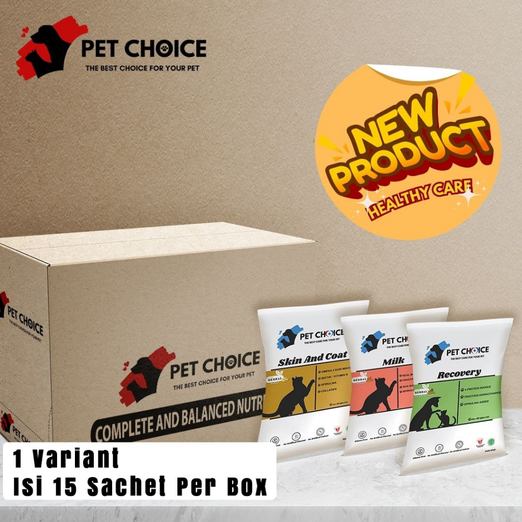 Jual PETCHOICE™ Susu Kucing (15 Sachet) KEMASAN BOX | Shopee Indonesia
