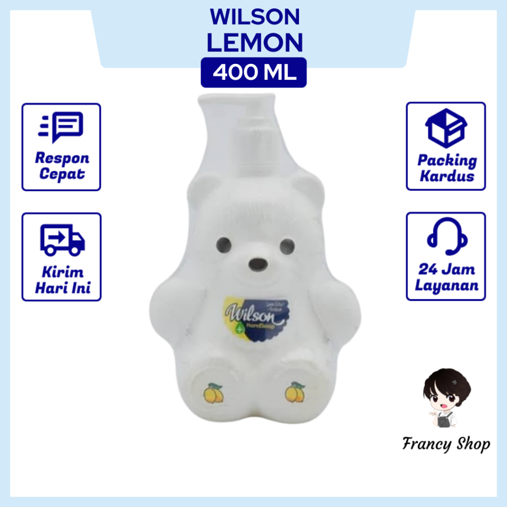 Jual Wilson Handsoap Pump Lemon Sabun Cuci Tangan 400 ML | Shopee Indonesia