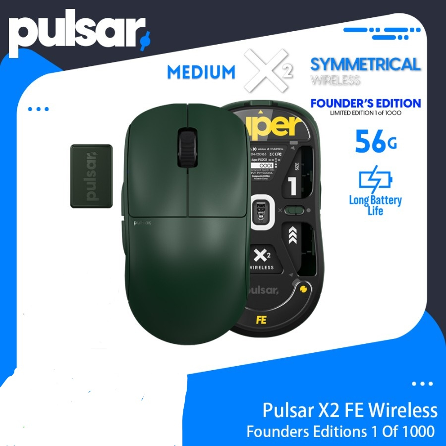 Jual MOUSE PULSAR X2 WIRELESS FE FOUNDERS EDITION - MOUSE GAMING ...