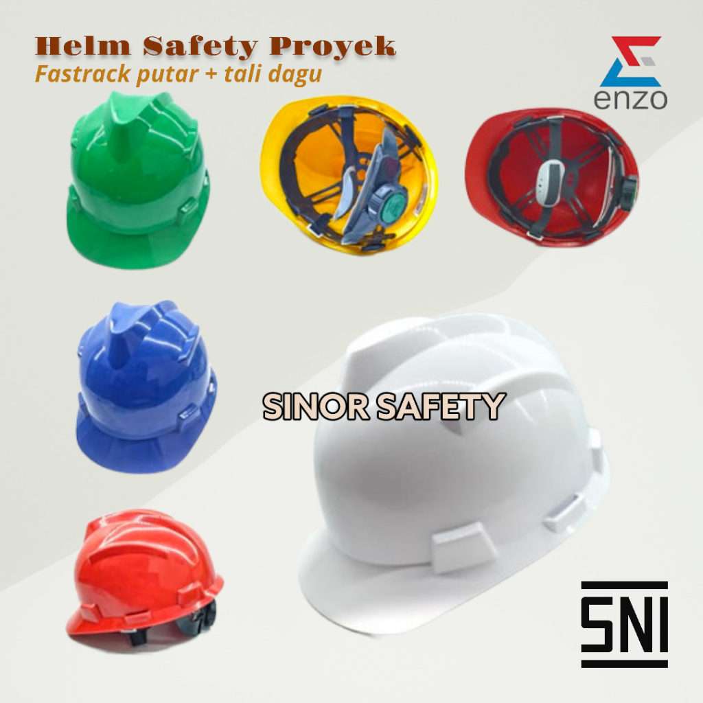 Jual Safety Helmet SNI Enzo Helm Proyek + Sarang Putar Fastrack ...