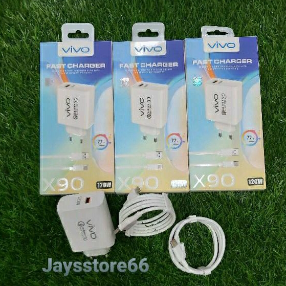 Jual New Charger VIVO X90 120W Fash Charging Super Vooc Micro Usb ...