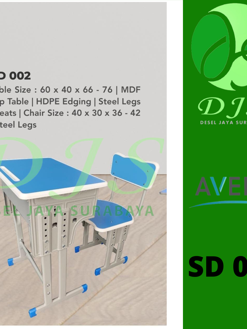 Jual Meja Sekolah - meja Set Sekolah - Meja Siswa - Meja Belajar SD-002 ...