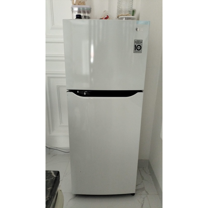 Jual kulkas LG smart inverter 2 pintu WHITE/putih | Shopee Indonesia