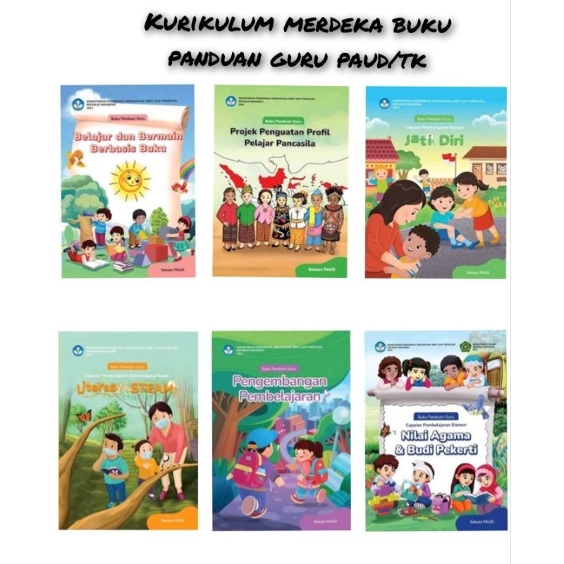 Jual Paket Buku Guru PAUD/TK : Belajar dan bermain , Projek Penguatan Profil , Jati Diri ...