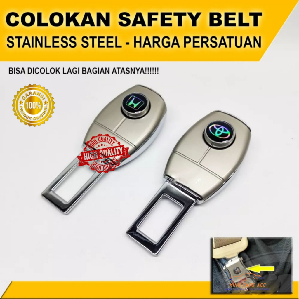 Jual PREMIUM QUALITY Colokan Safety Belt Model Pesawat /Colokan Seat ...