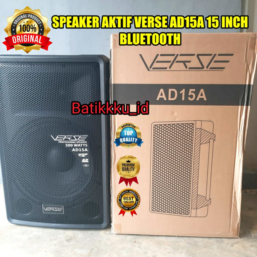 Jual SPEAKER AKTIF VERSE AD 15 A AD 15A ORIGINAL 15 INCH 500 WATT ...