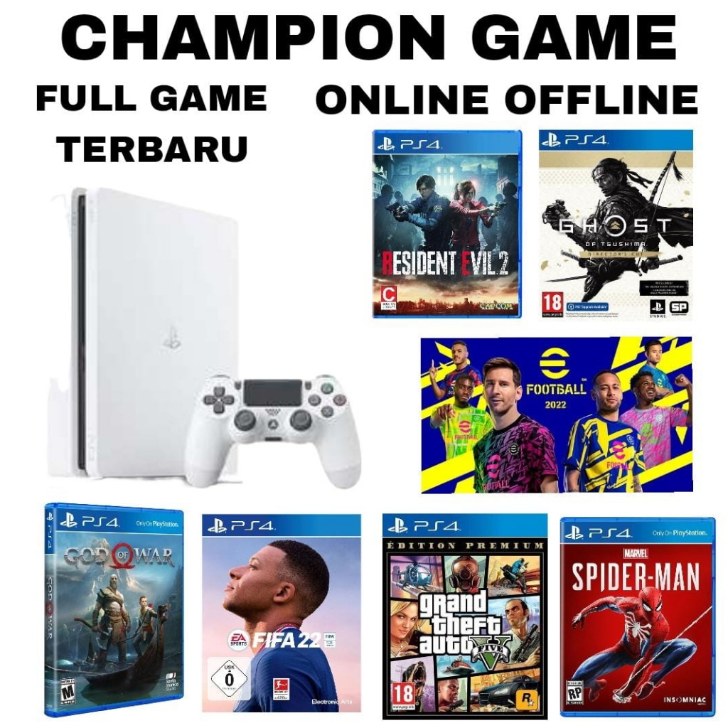 Jual PS4 SLIM 1TB HEN 9.00 FULL GAME PERMANEN | Shopee Indonesia