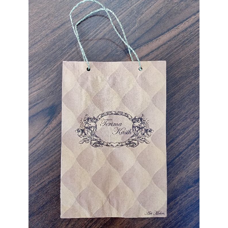 Jual Tas Kertas/Paper Bag Tali Terima Kasih isi 10 lembar | Shopee ...