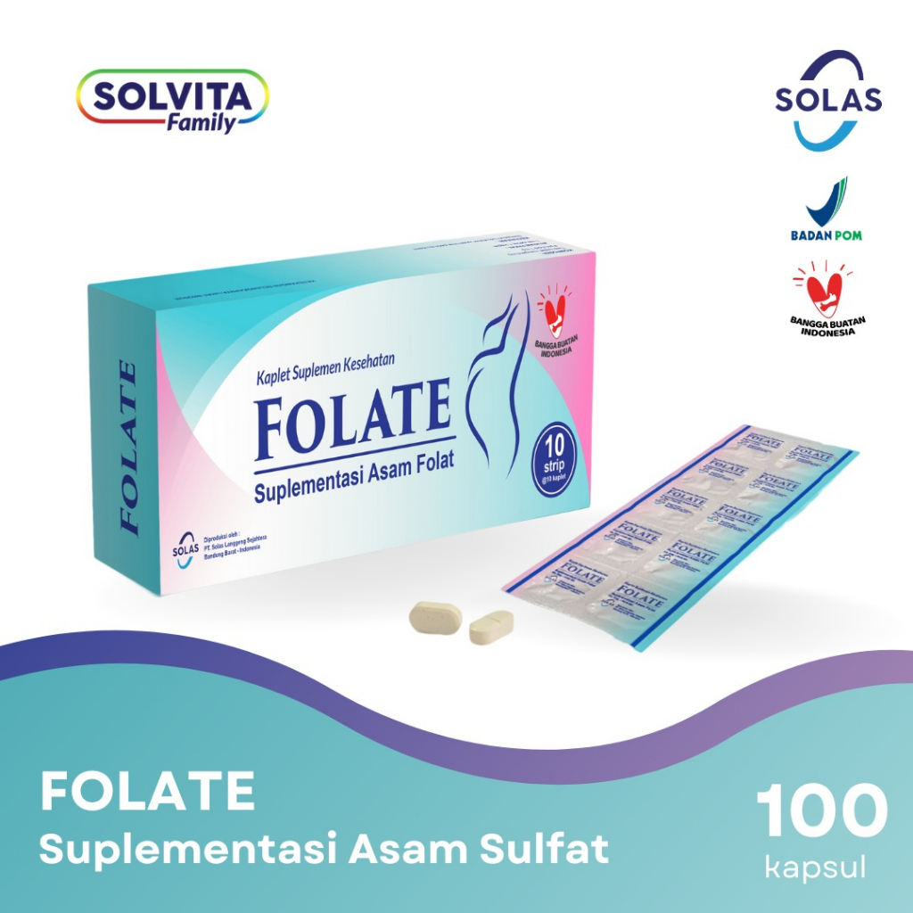 Jual Folate Strip Isi 10 Kaplet | Shopee Indonesia