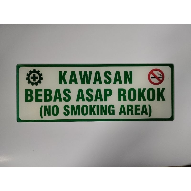 Jual Akrilik Kawasan Bebas Asap Rokok ( no smoking area) | Shopee Indonesia