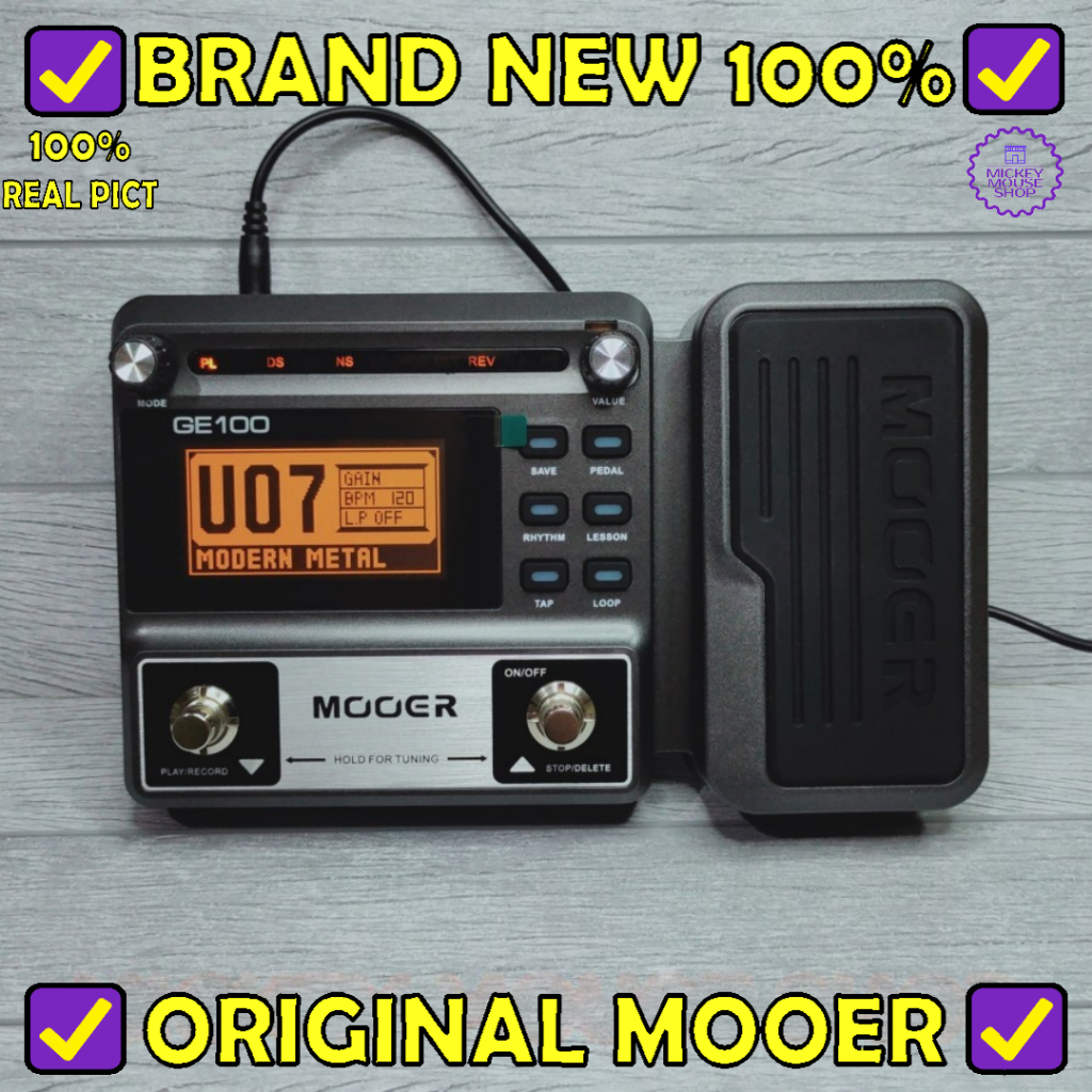 Jual Efek Gitar Multi MOOER GE100 Guitar Multi Effects Pedal | Shopee ...