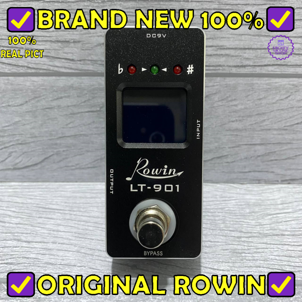 Jual Efek Gitar Rowin Precision Tuner LED Chromatic Bass Tuning Pedal ...